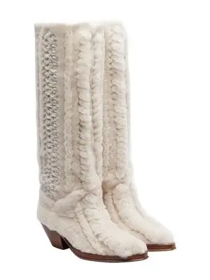 Gabriela Hearst Joseph Shearling Knee-high Boots - White