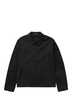 JAMES PERSE Cotton-blend Twill Coach Jacket - Black
