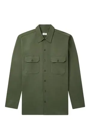 GHIAIA Cotton-twill Shirt - Green