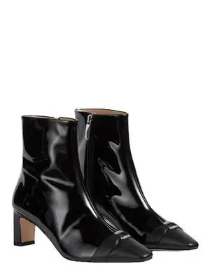 LK BENNETT Hylda Crystal Buckle Bootie - Black