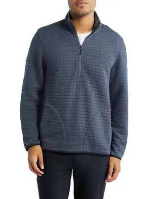 FREE FLY Downvalley Quilted Quarter Zip Storm Cloud