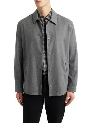 Canali Cashmere Blend Overshirt - Grey