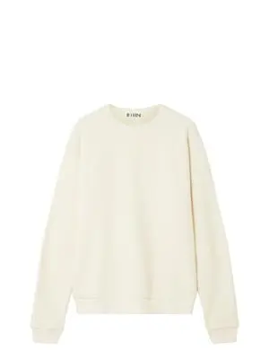 Eterne Embroidered Cotton-terry Sweatshirt - Cream
