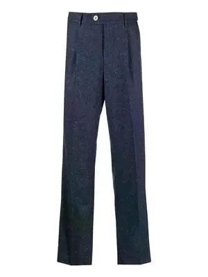 Brunello Cucinelli Dart-detail Tailored Trousers - Blue