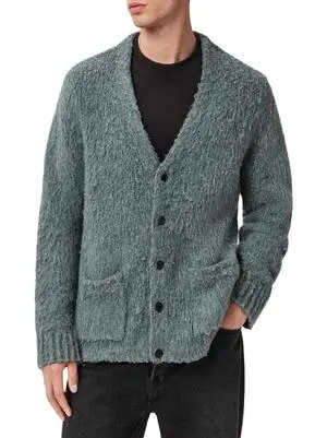 ALLSAINTS Tobie Merino Wool Blend Cardigan - Nordic Green