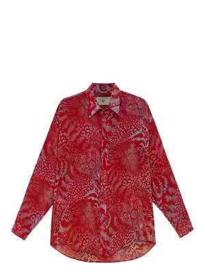 MISCI Animal-print Shirt - Red