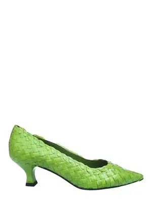 LA-ROSE Carol Woven Pumps - Green