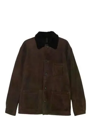 Tagliatore Fur Collar Pocket Coat - Brown