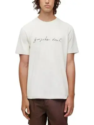 OSKLEN Brazilian Soul Caiçara-script T-shirt - Neutrals