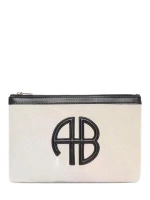 ANINE BING Lili Clutch Bag - Neutrals