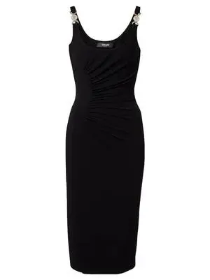 Versace Medusa Crepe Jersey Cocktail Dress - Black