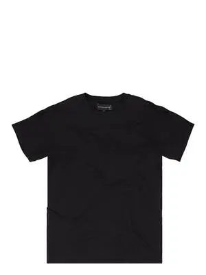 WHO DECIDES WAR BY EV BRAVADO Gathered Short-sleeve T-shirt - Black