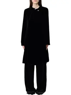 Emporio Armani Long Sleeve Coat - Black