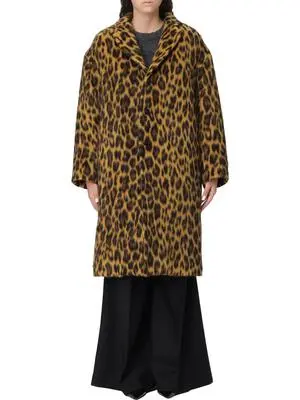 Bottega Veneta Leopard Print Overcoat - Camel