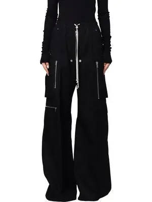 Rick Owens Wide Leg Trousers - Black