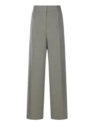 TOTEME Wide Leg Pants Sand