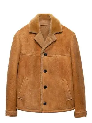 PRADA Shearling Caban Jacket