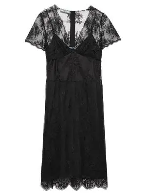 Prada Lace Sheath Dress - Black