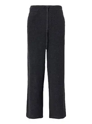 Paige Willits Waffle Cotton-wool Blend Trousers - Thunder