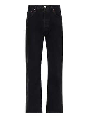 AGOLDE Magnus Baggy Tapred-leg Cotton-corduroy Jeans - Kember (saturated Blk)