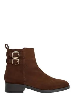 DUNE Pinehurst Suede Ankle Boots - Brown Suede