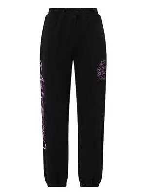 ANTI SOCIAL SOCIAL CLUB Airbrushed Cotton-jersey Jogging Bottoms - Black