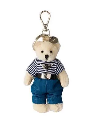 Prada Teddy Bag Charm - White