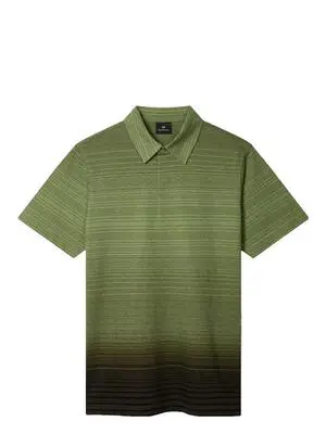 Paul Smith Khaki Gradient Stripe Polo Shirt - Green