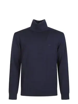 Michael Kors Long Sleeve Turtleneck Sweater - Blue