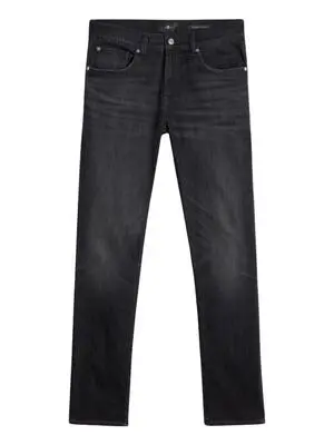 7 For All Mankind Stretch Cigarette Trousers - Black