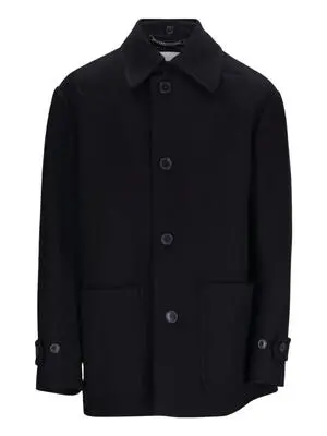 Dries Van Noten Rivne Single-breasted Short Coat - Black