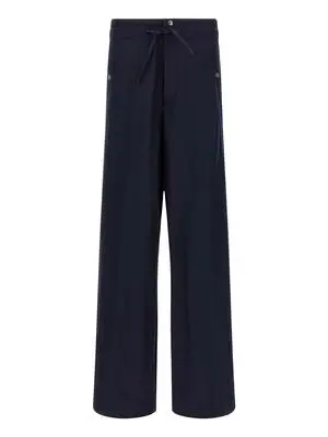 Dries Van Noten Prima Trousers With Elastic Waist - Blue