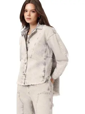 ALLSAINTS Hettie Oversized Shacket - Grey