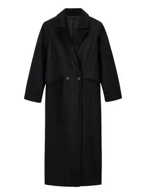 ALLSAINTS Nellie Double Breasted Coat - Black