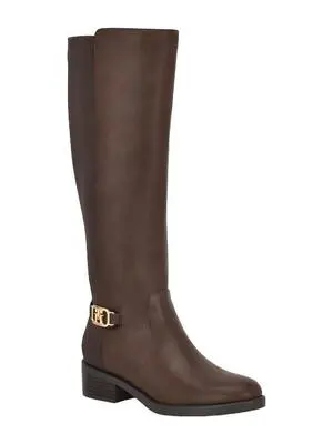 Tommy Hilfiger Riding Boot Dark Brown