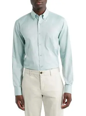 EAGLE Regular Fit Light Cotton Button-down Oxford Shirt At Nordstrom Green
