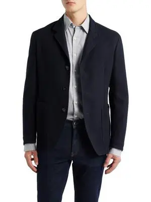 Canali Nuvola Regular Fit Sport Coat - Navy