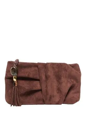 Dolce Vita Louela Tassel Clutch - Chocolate