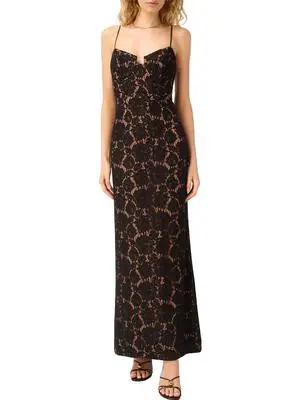 Cami Nyc Rosaria Lace Gown Black