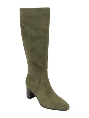 Aerosoles Minerva Knee High Boots - Dark Olive Suede