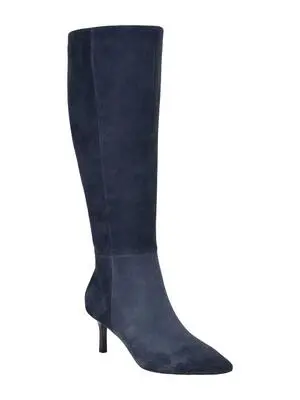 Nine West Kimdee Knee High Boots - Dark Blue 400