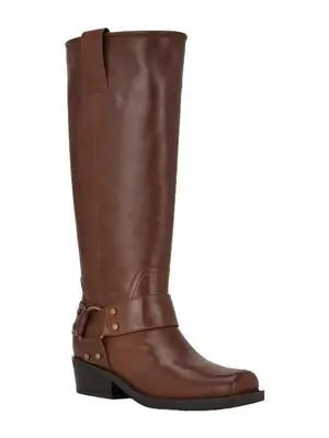 Nine West Fawsta Knee High Boots - Medium Brown
