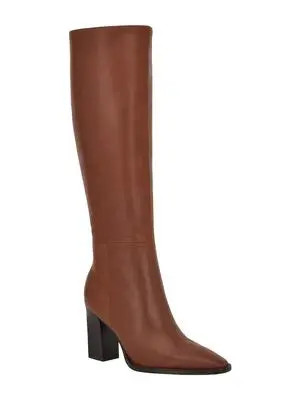 Nine West Zazz Knee High Boot - Cognac