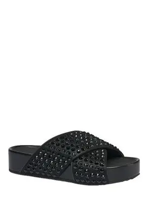 J/SLIDES NYC Selina Sandal - Black