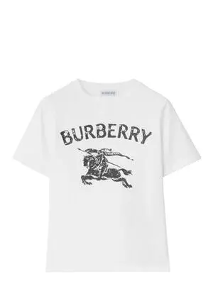 Burberry EKD Stretch Cotton T-Shirt White