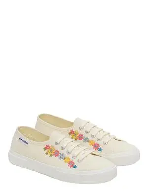 Superga 3750 Flower Print Legeerra Sneakers - Beige Natural Multiflowers