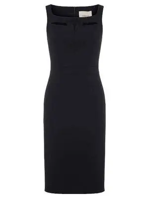 THEO THE LABEL Daphne Bow Pencil Dress - Black