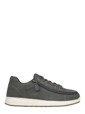BILLY FOOTWEAR Comfort Plush Zip Around Sneakers - Charcoal Suede