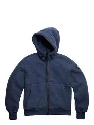 Canada Goose Chilliwack Kind Fleece Hooded Bomber Jacket - Oxford Navy - Marine Oxford