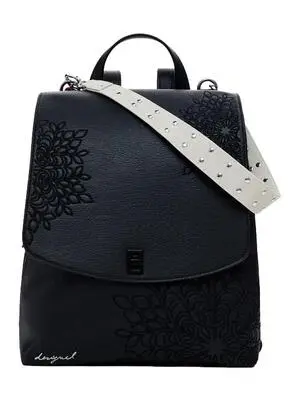 Desigual Mini Faux Leather Backpack - Black